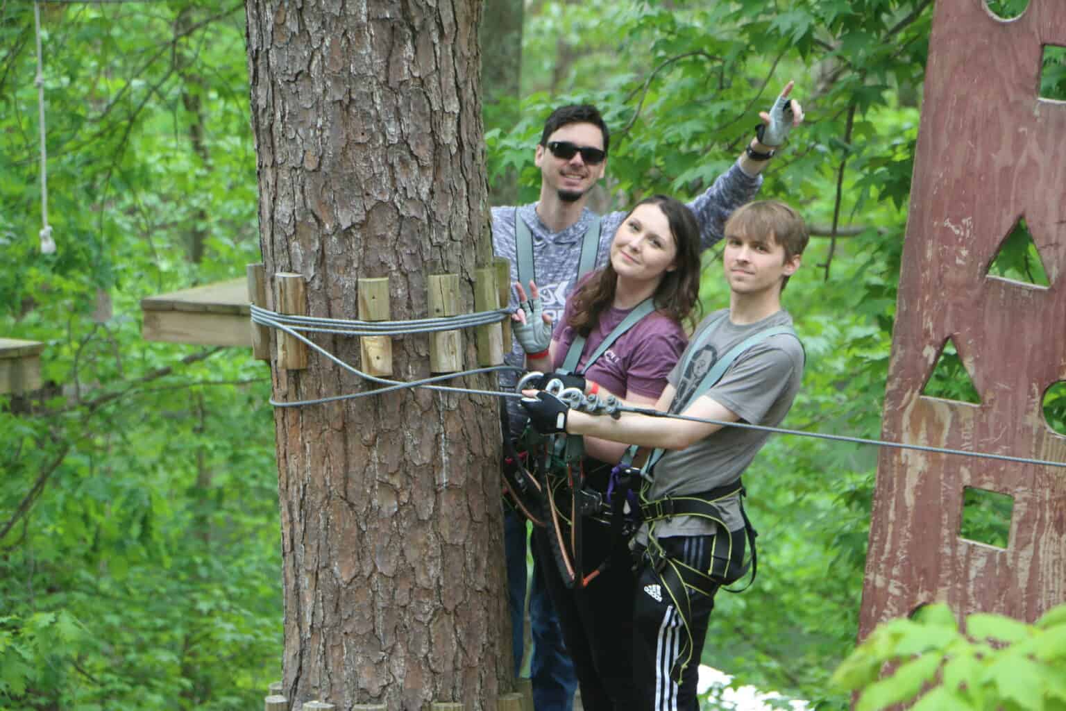 Adventure Park Obstacles - TreeRunner Adventure Park Raleigh