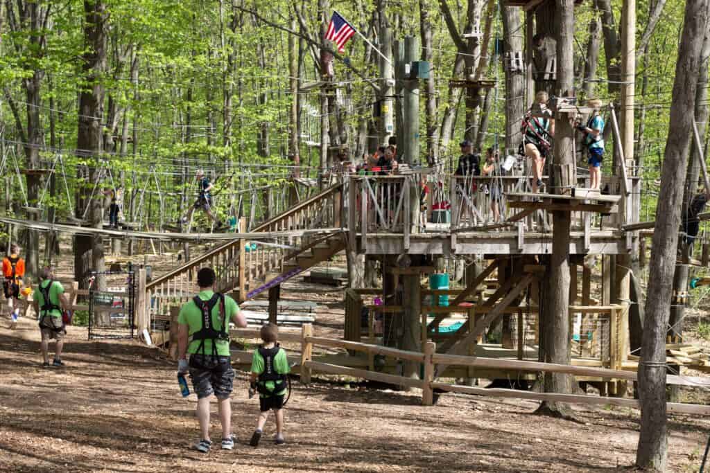 Adventure Park Obstacles - TreeRunner Adventure Park West Bloomfield